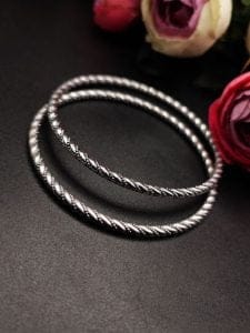 Oxidised Chudiya | German Silver Bangle | Affordable Designer Kangan ...